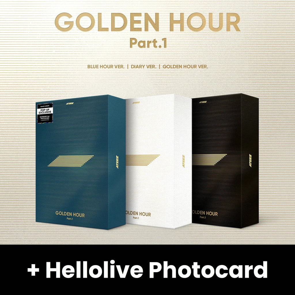 ATEEZ - GOLDEN HOUR : PART 1 (10TH MINI ALBUM) + Hellolive Photocard 2