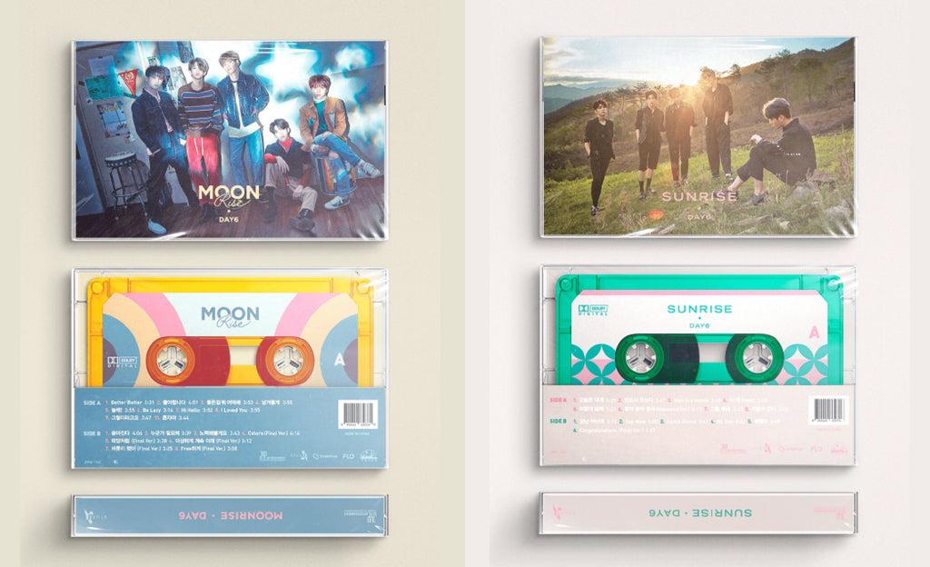 Day6 releases the albums Sunrise and Moonrise as cassettes!